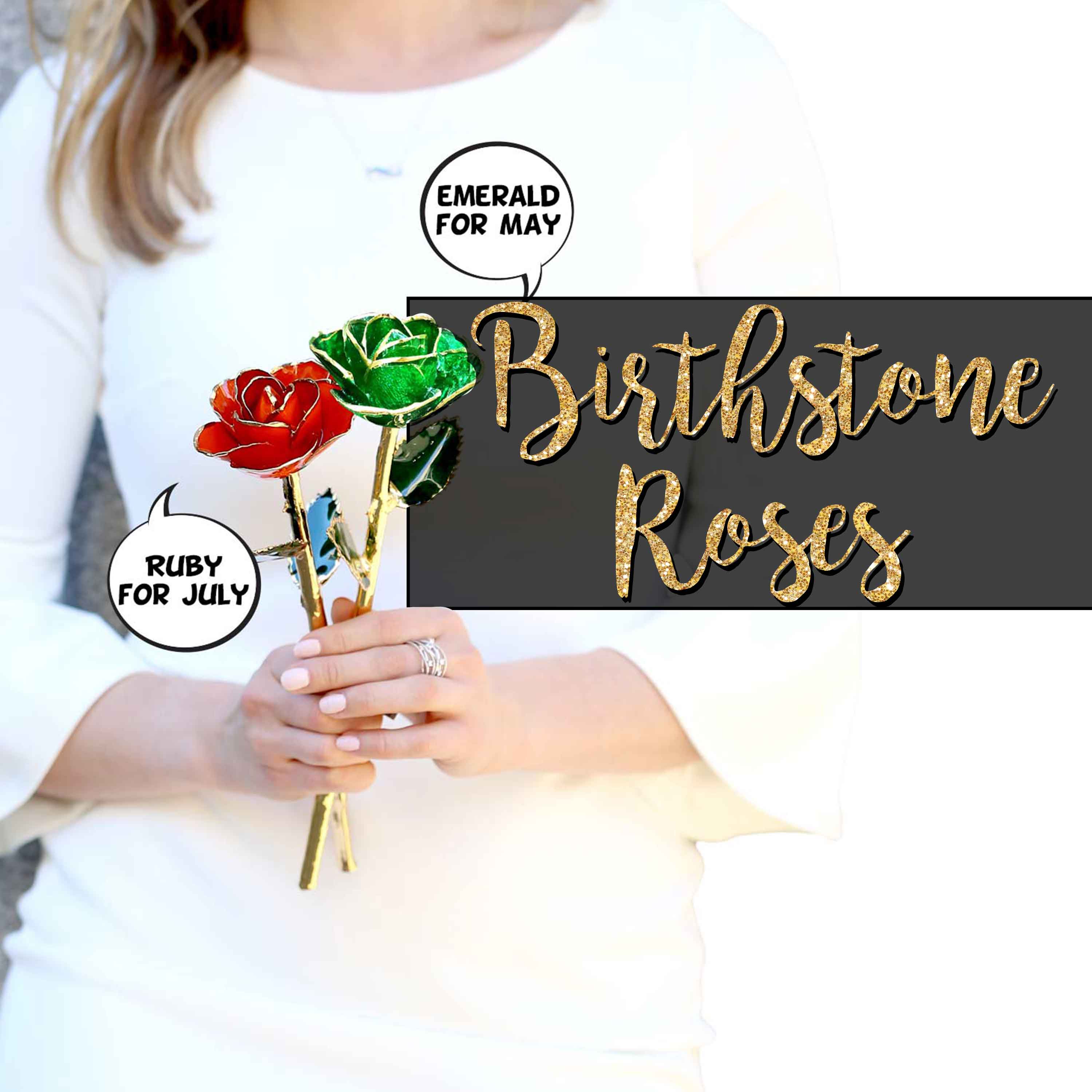 Steven Singer's Gold Dipped Roses in Every Birthstone Color – Steven ...