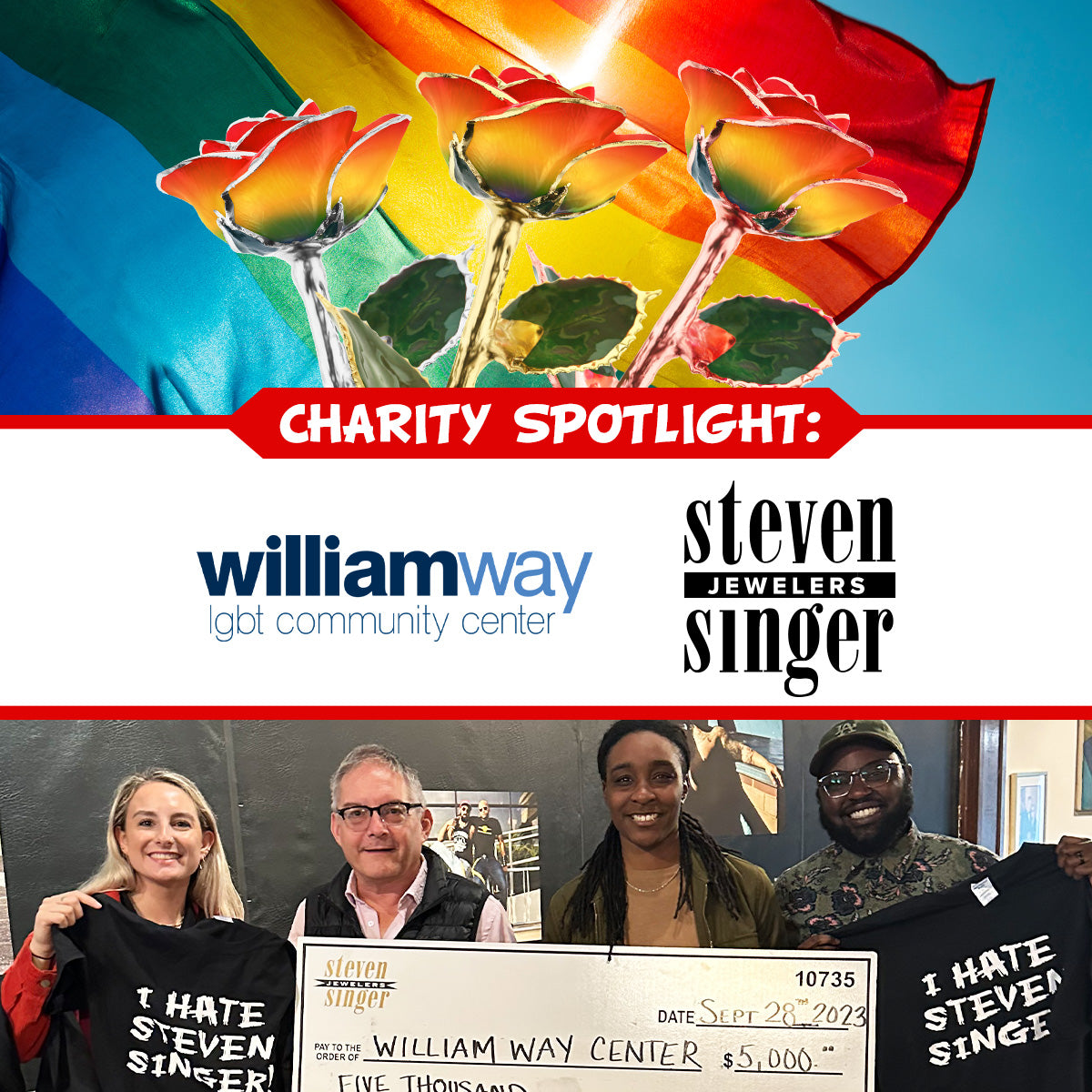 Steven Singer Jewelers donates to the William Way Community Center
