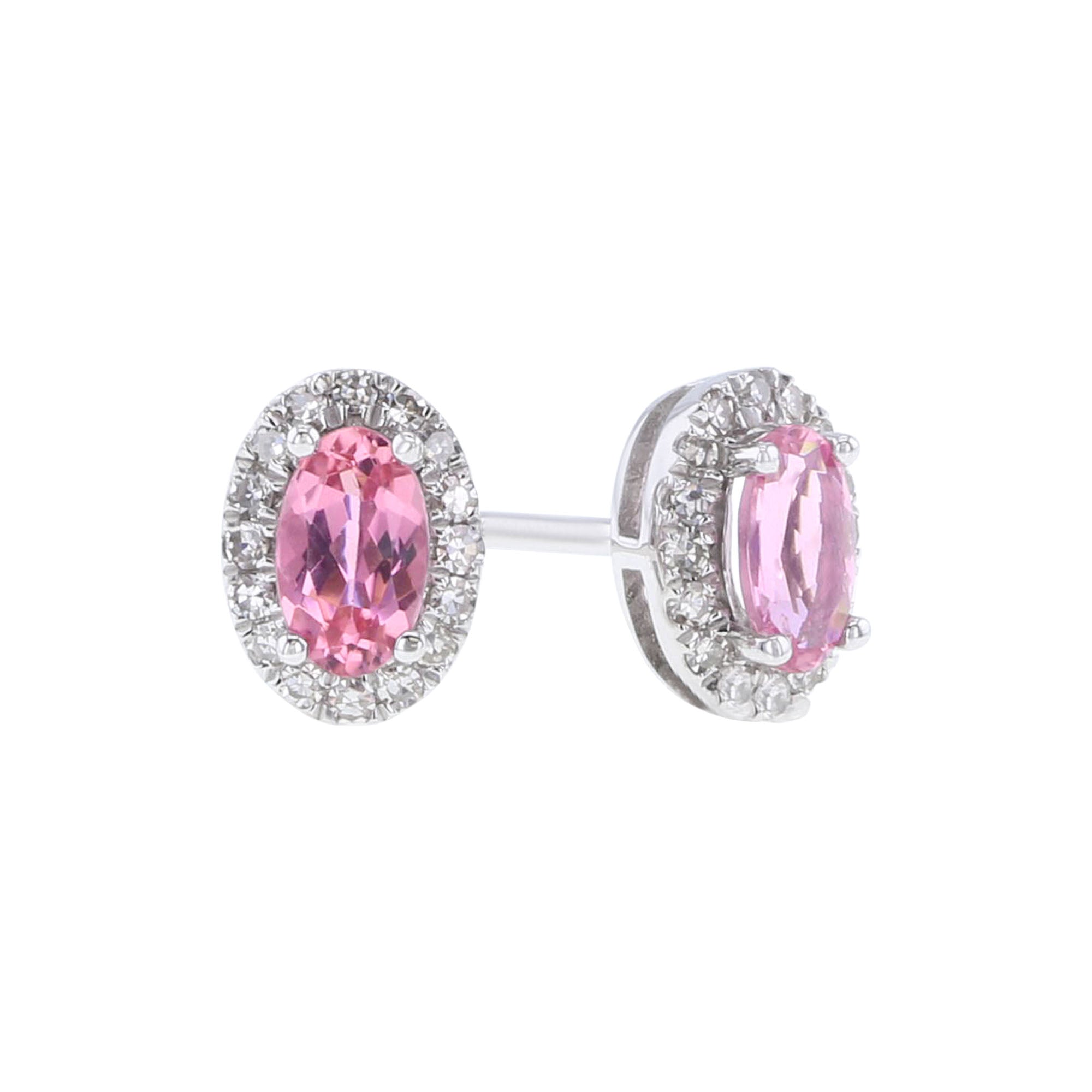 Popsicle Pink Tourmaline & Diamond Earrings – Steven Singer Jewelers