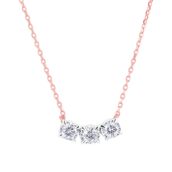 Mirage Three Stone Diamond Necklace 1/4 ct – Steven Singer Jewelers