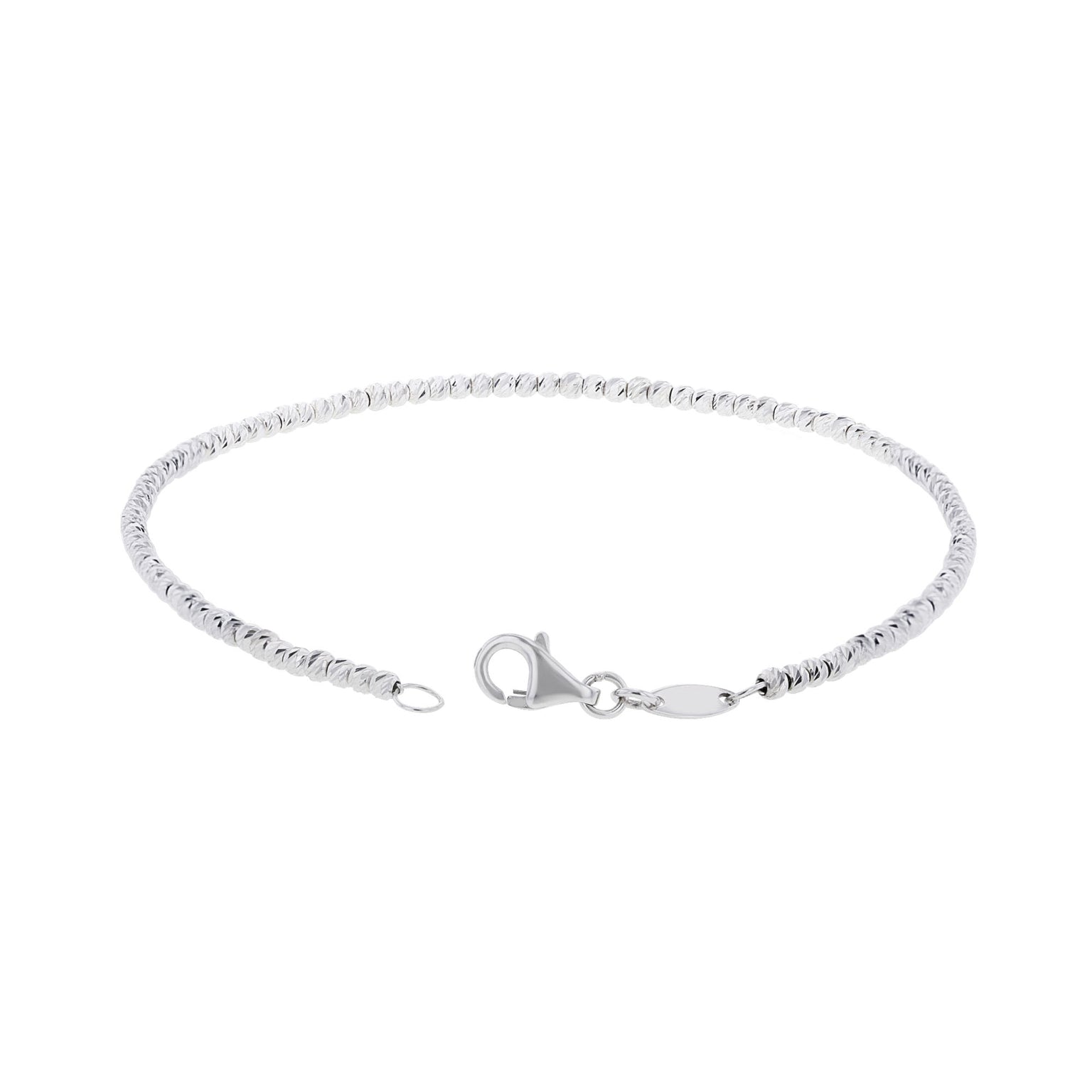 Times Square Diamond Cut Gold Beaded Chain Bracelet – Steven Singer ...