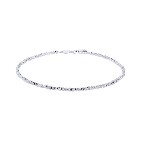 Times Square Diamond Cut Gold Beaded Chain Bracelet – Steven Singer ...
