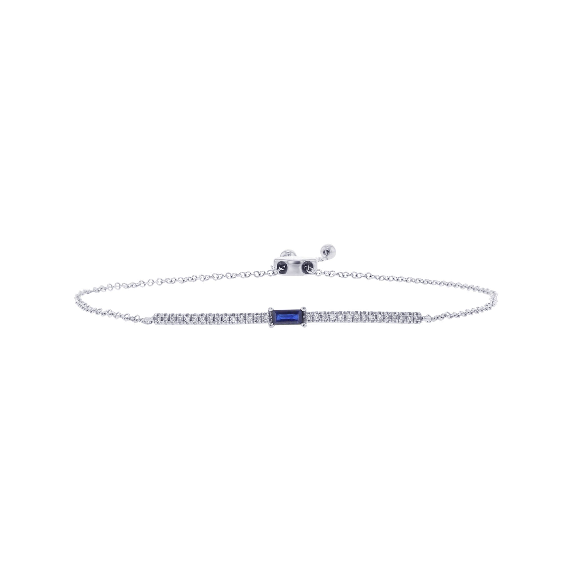 Simple Sapphire and Diamond Bracelet – Steven Singer Jewelers