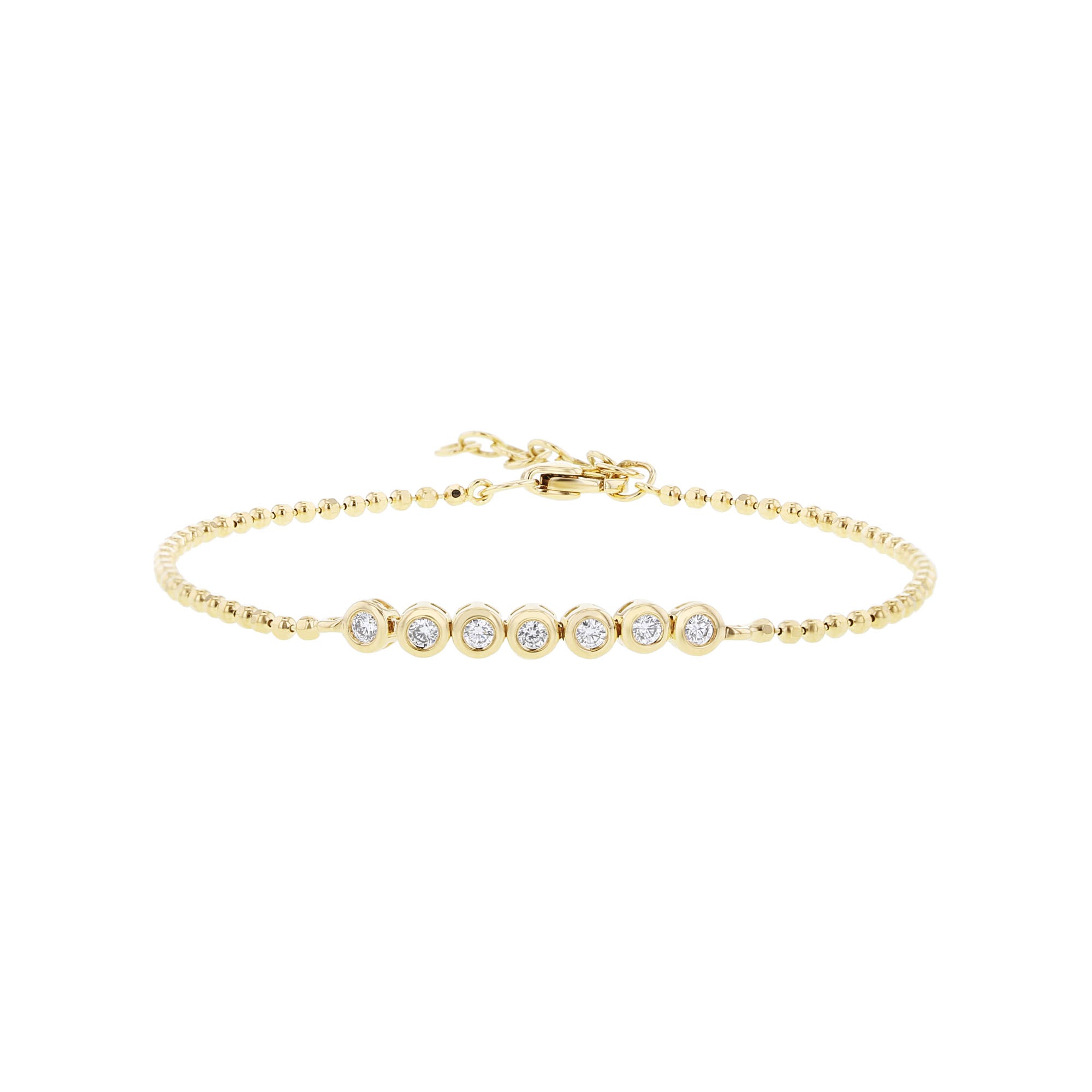 Beaded Bezel Diamond Bracelet – Steven Singer Jewelers