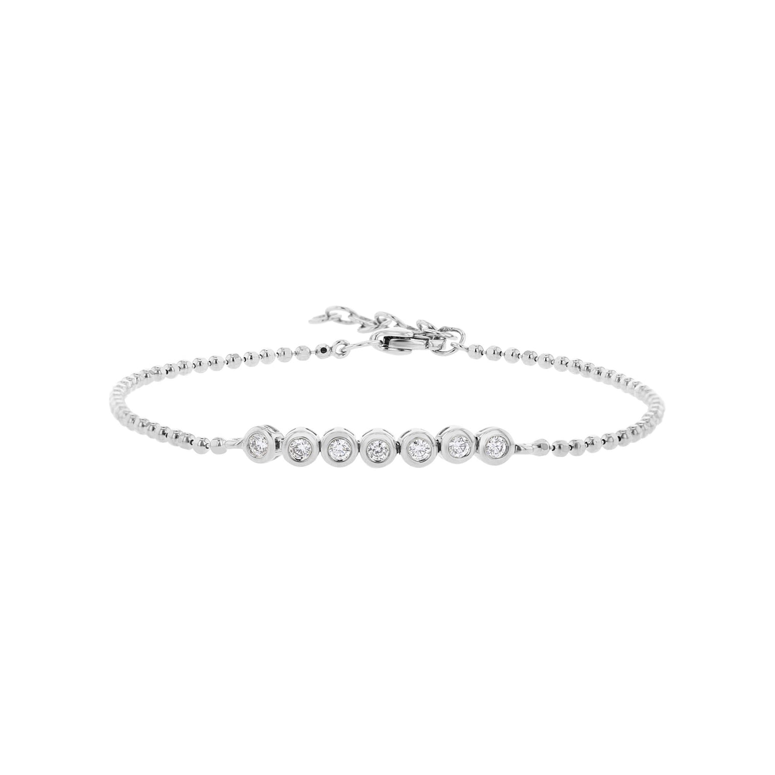 Beaded Bezel Diamond Bracelet – Steven Singer Jewelers