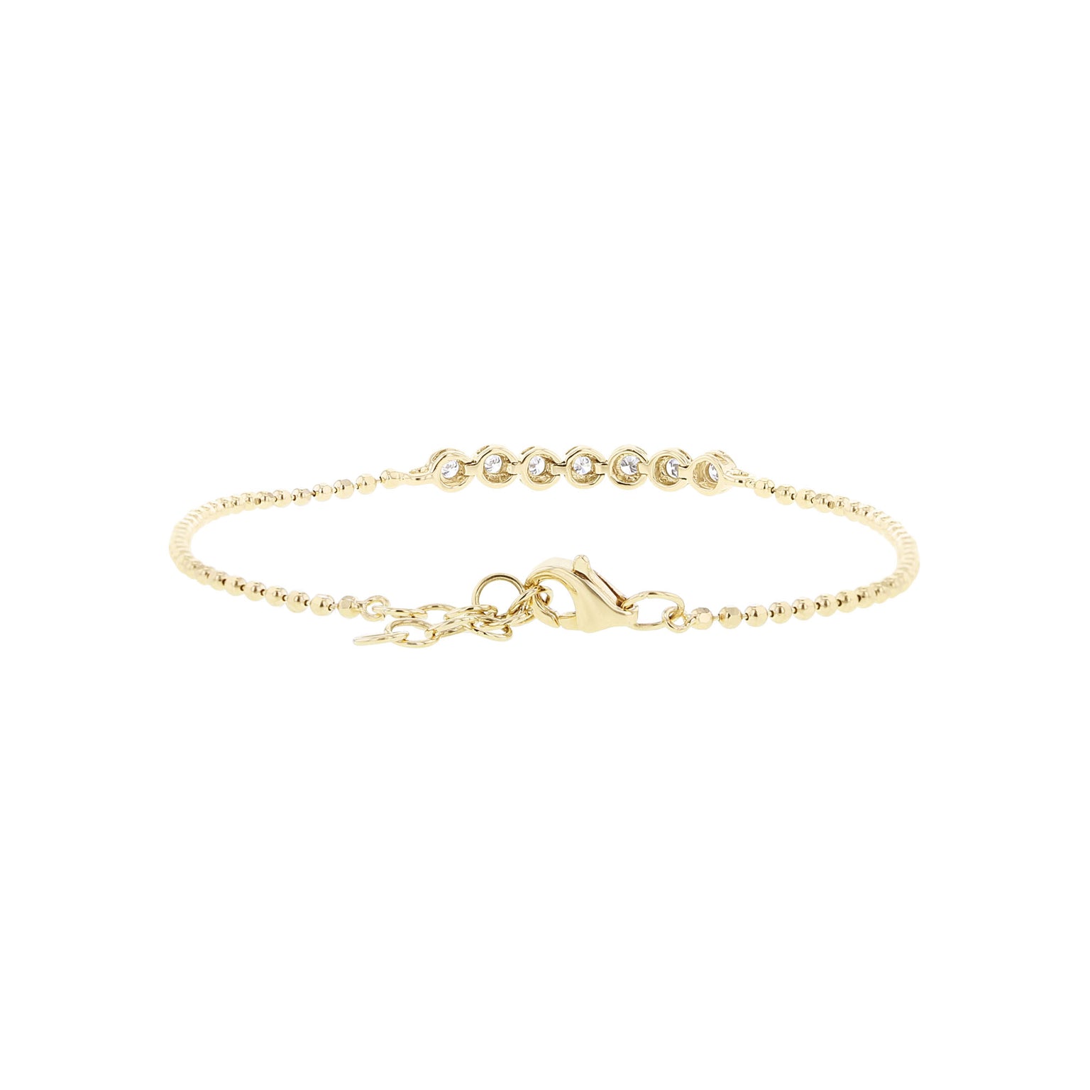 Beaded Bezel Diamond Bracelet – Steven Singer Jewelers