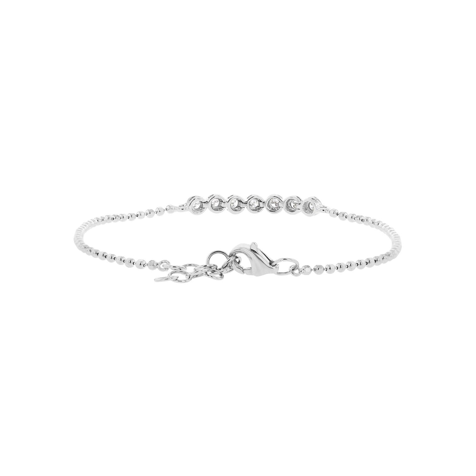 Beaded Bezel Diamond Bracelet – Steven Singer Jewelers