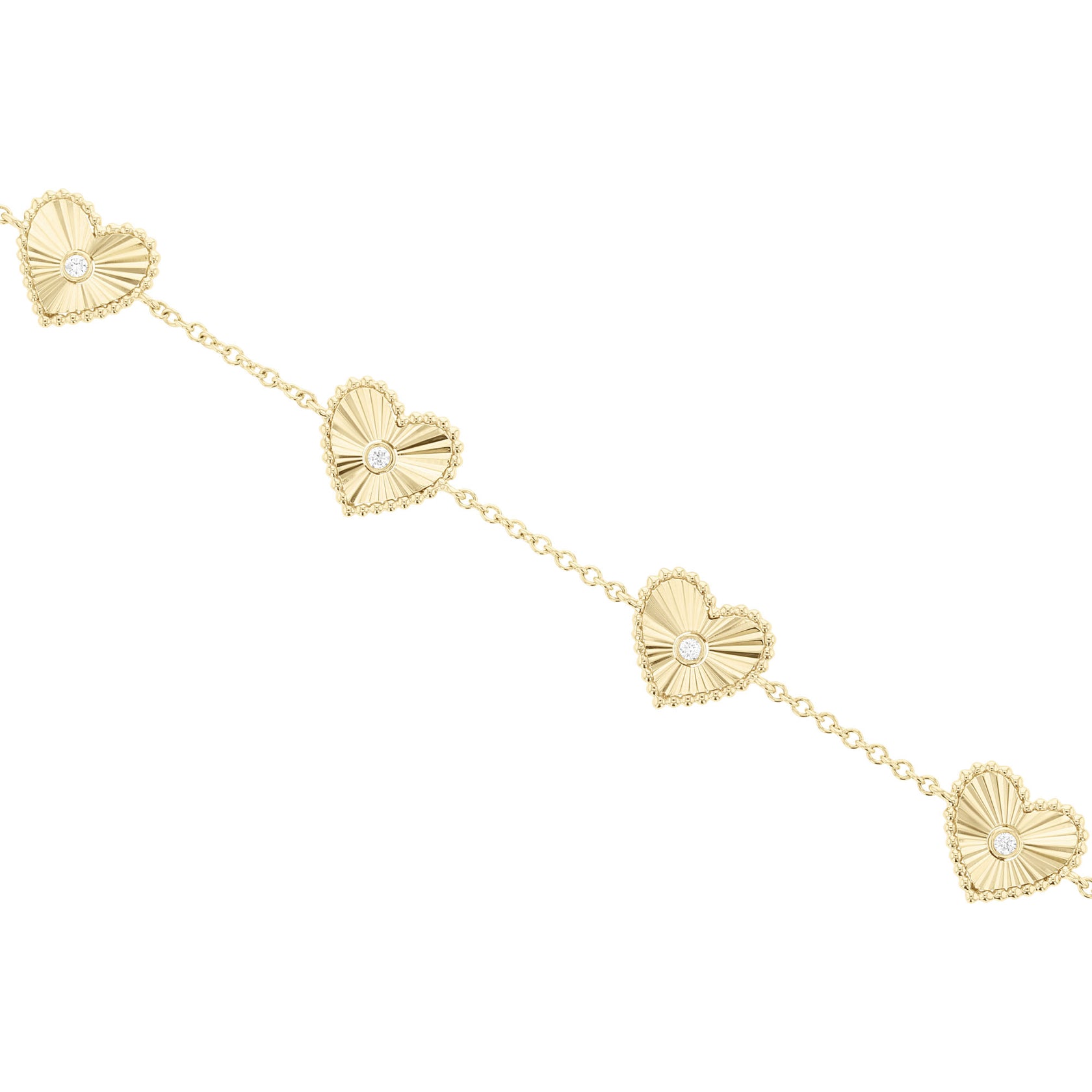 Frilled Heart Diamond Bracelet – Steven Singer Jewelers