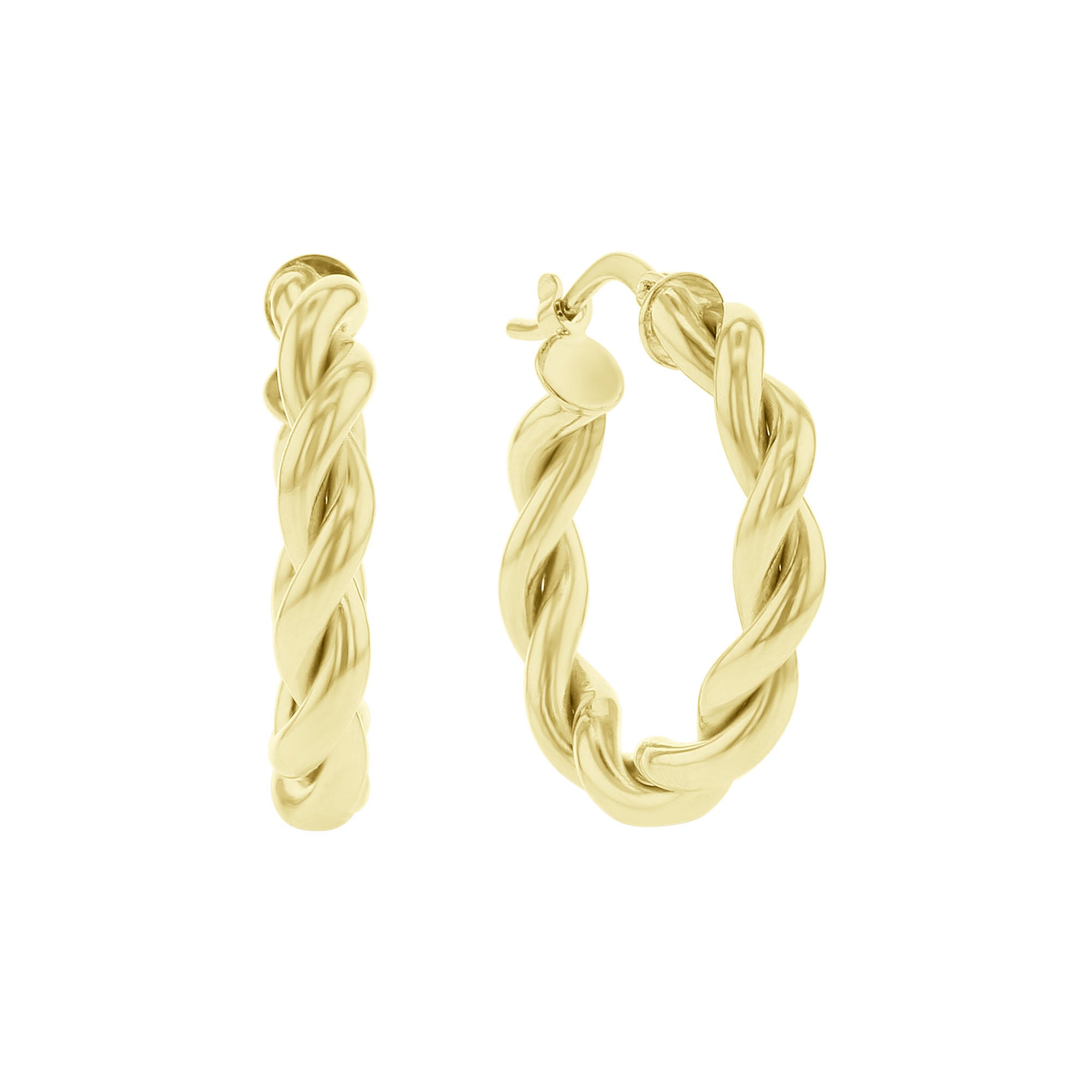 Pharaoh 22mm Gold Hoop Earrings – Steven Singer Jewelers