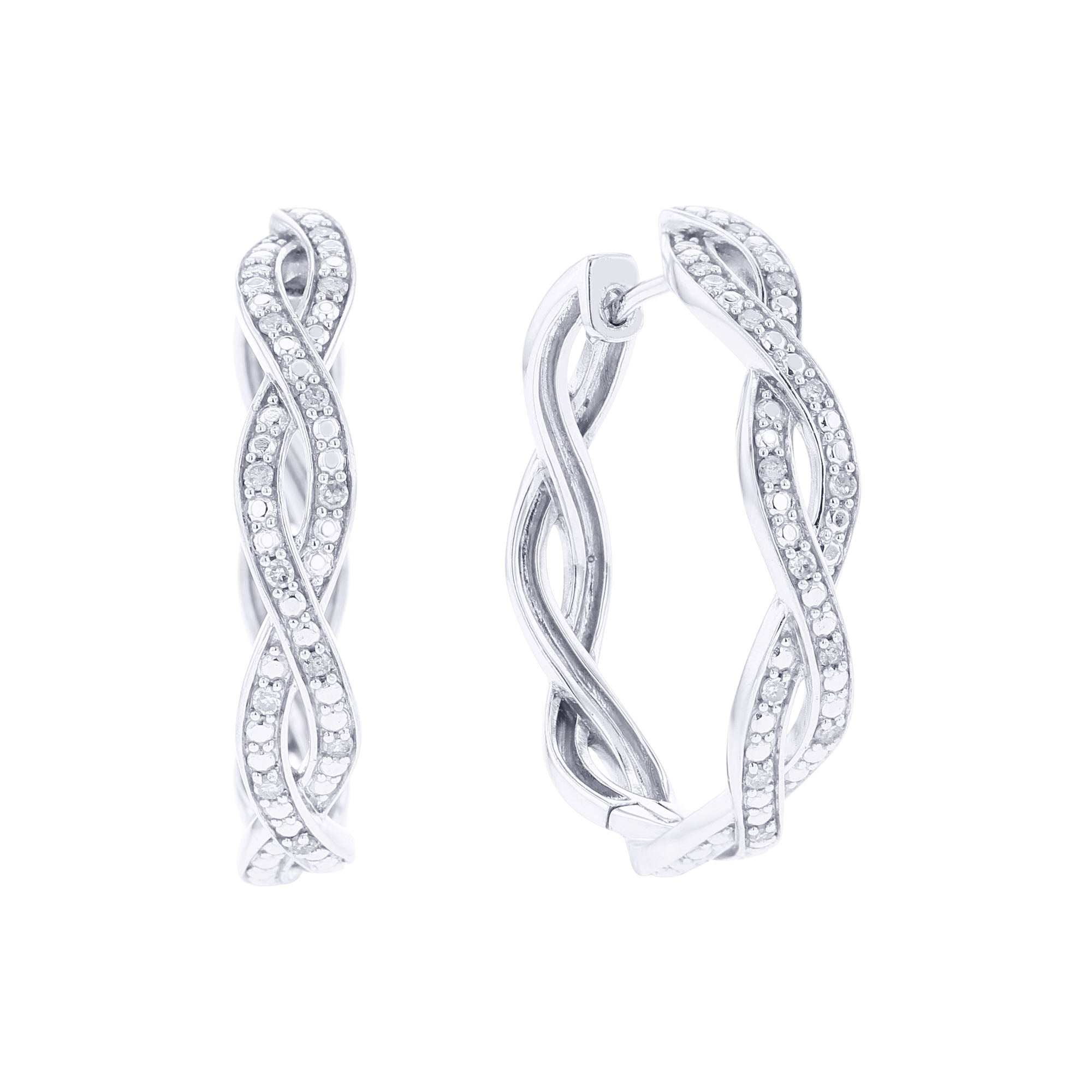 Tangled Embrace Diamond Hoop Earrings – Steven Singer Jewelers