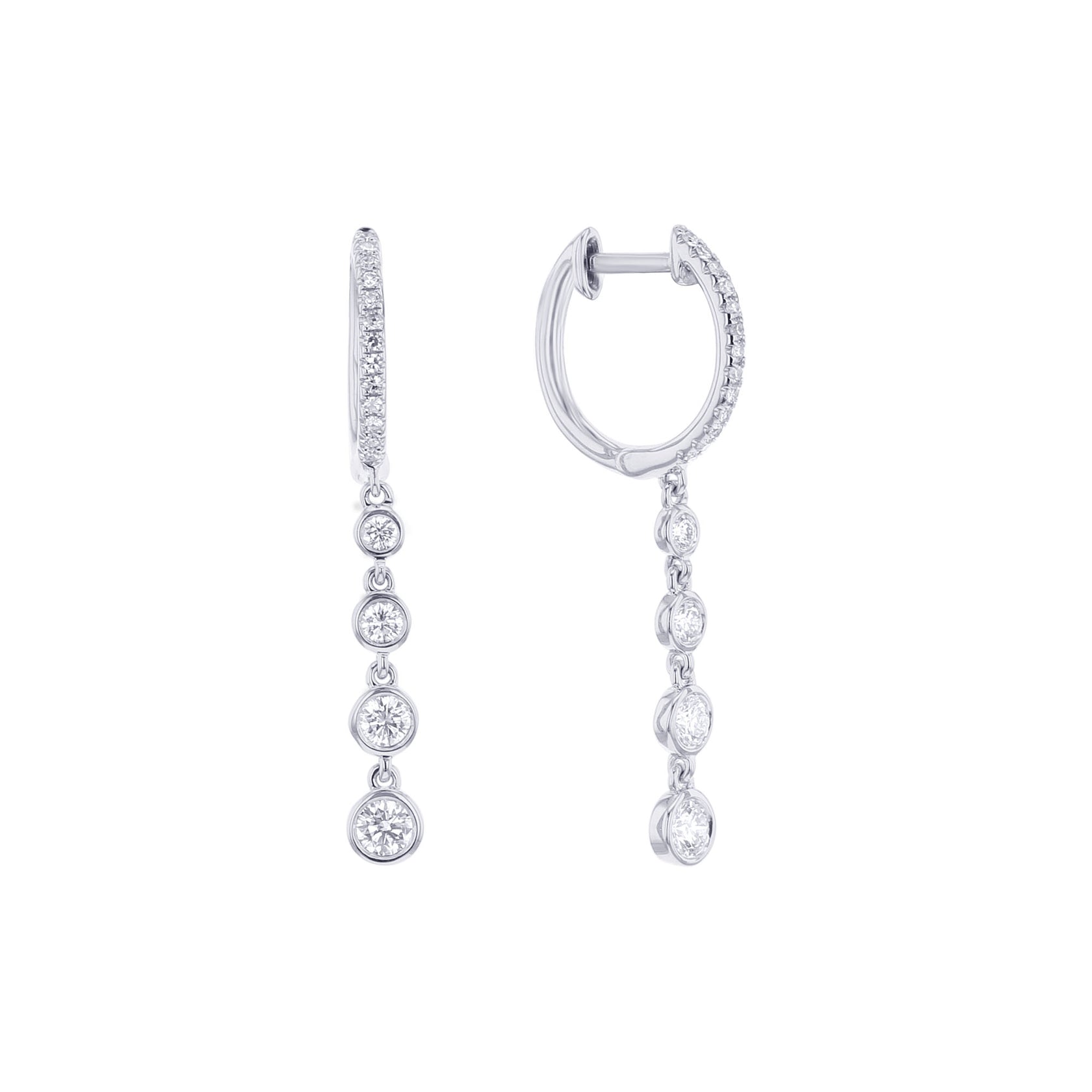 Dripping Diamonds Bezel Drop Earrings – Steven Singer Jewelers