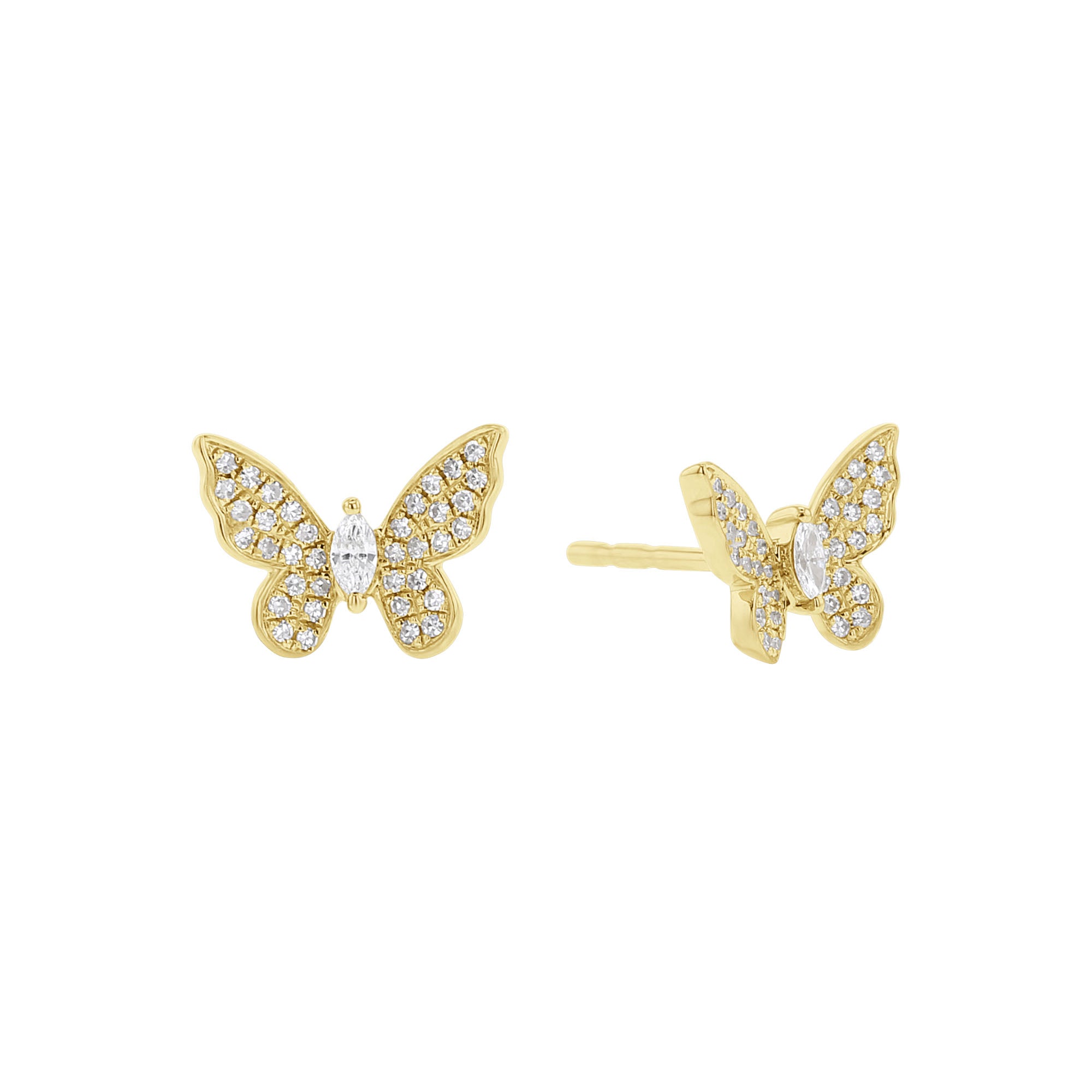 Pave Butterfly Diamond Earrings – Steven Singer Jewelers