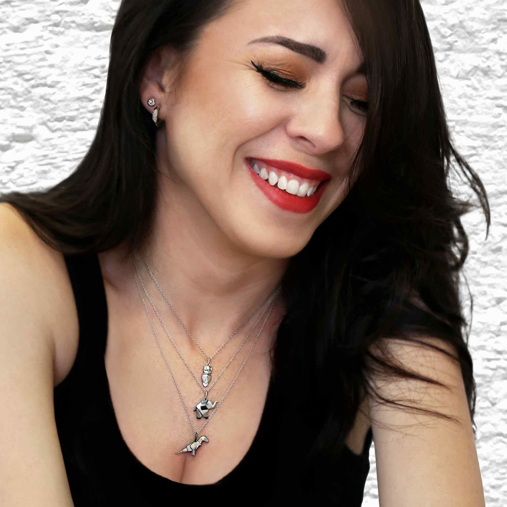 Origami T-Rex Diamond Necklace – Steven Singer Jewelers