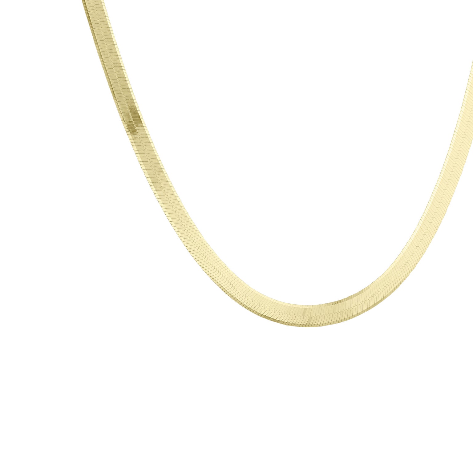 Manhattan Gold Herringbone Chain Necklace - 3MM – Steven Singer Jewelers