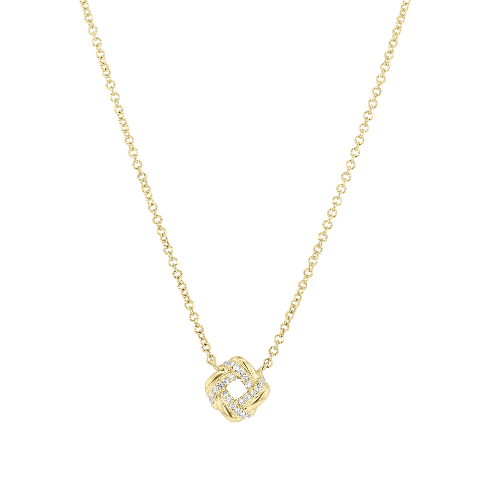 Luxe Diamond Knot Necklace – Steven Singer Jewelers
