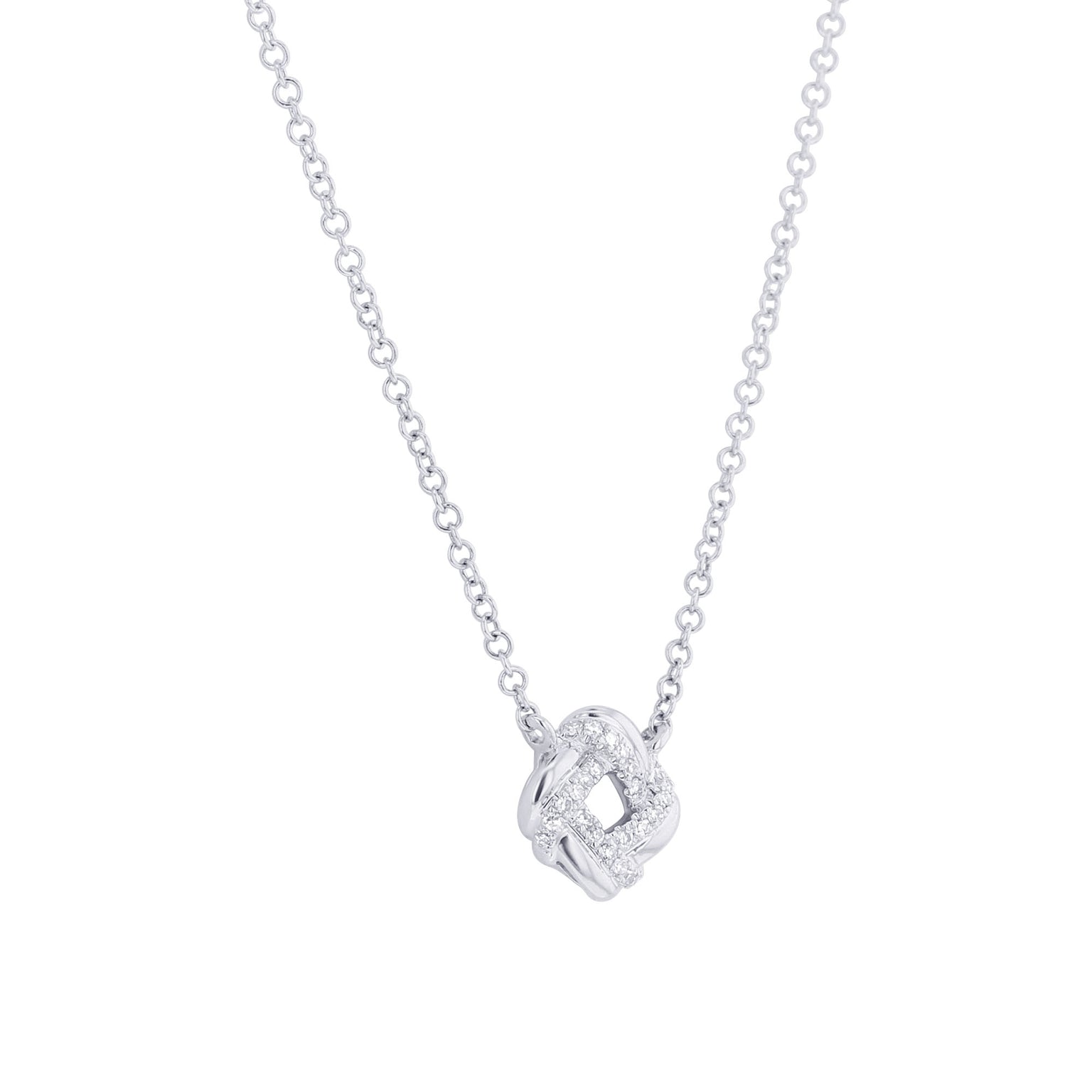 Luxe Diamond Knot Necklace – Steven Singer Jewelers