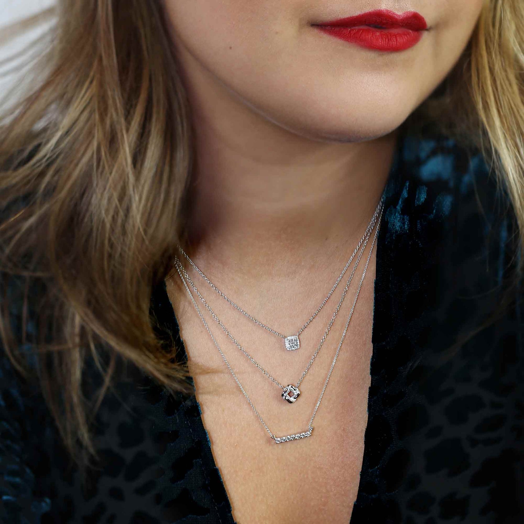 Luxe Diamond Knot Necklace – Steven Singer Jewelers