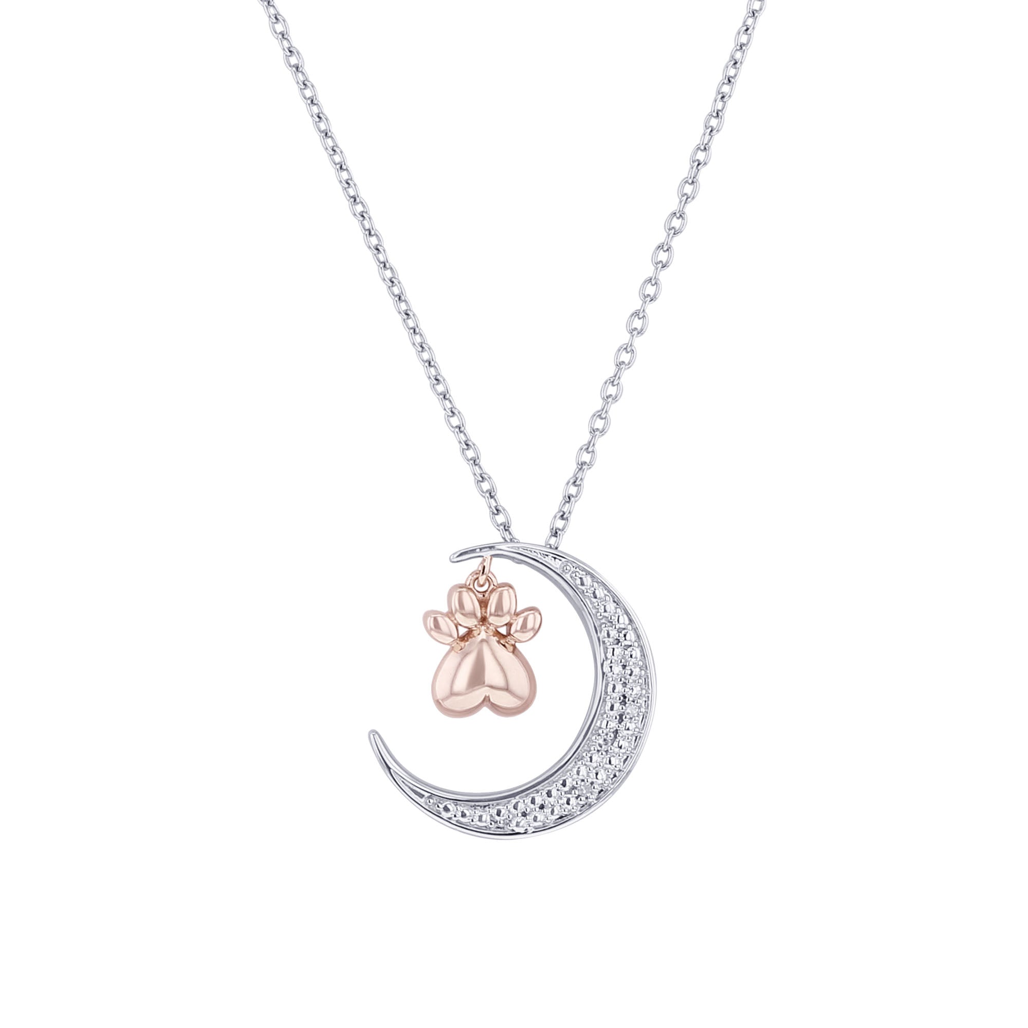 Silver Lunar Embrace Paw Diamond Necklace – Steven Singer Jewelers