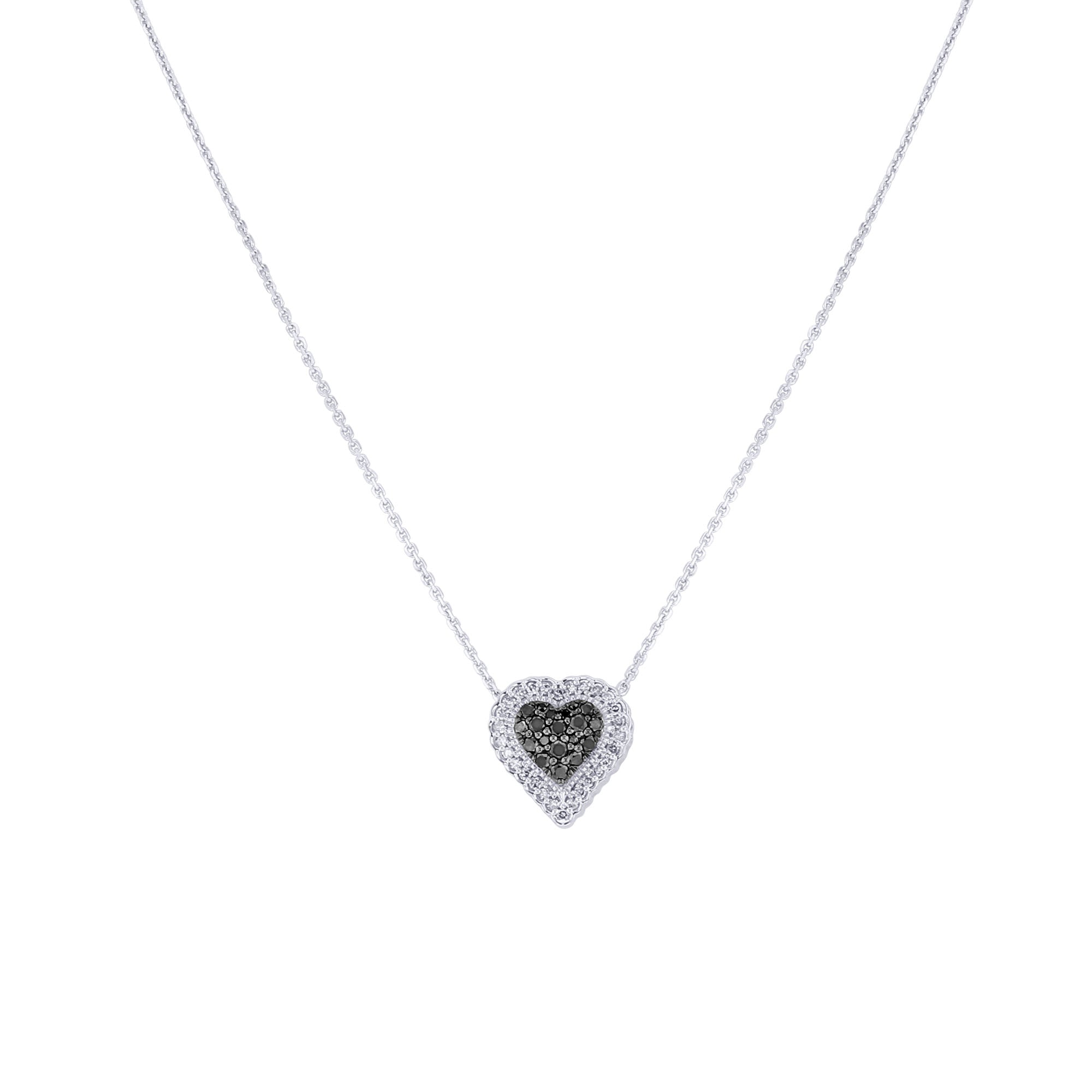 Full of Love Black and White Diamond Necklace – Steven Singer Jewelers