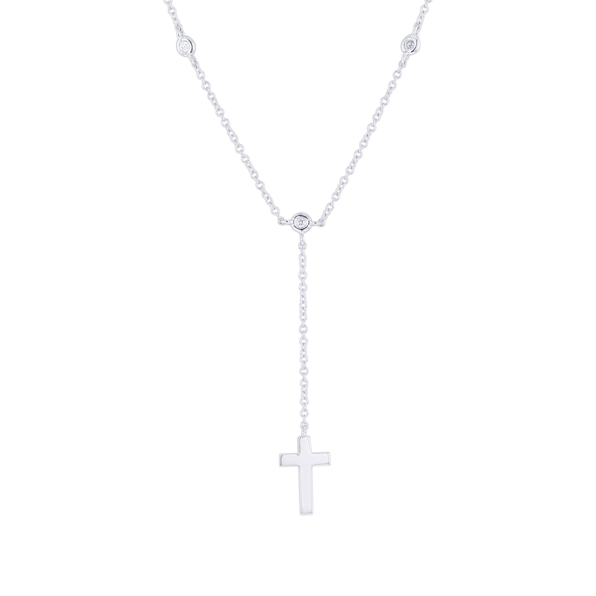 Grace Diamond Cross Lariat Necklace – Steven Singer Jewelers
