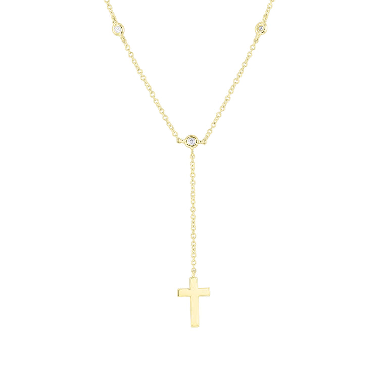 Grace Diamond Cross Lariat Necklace – Steven Singer Jewelers