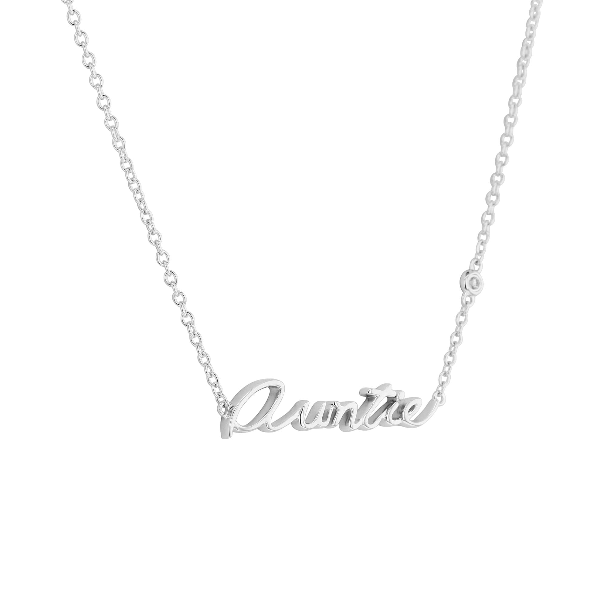 Personalised auntie necklace store