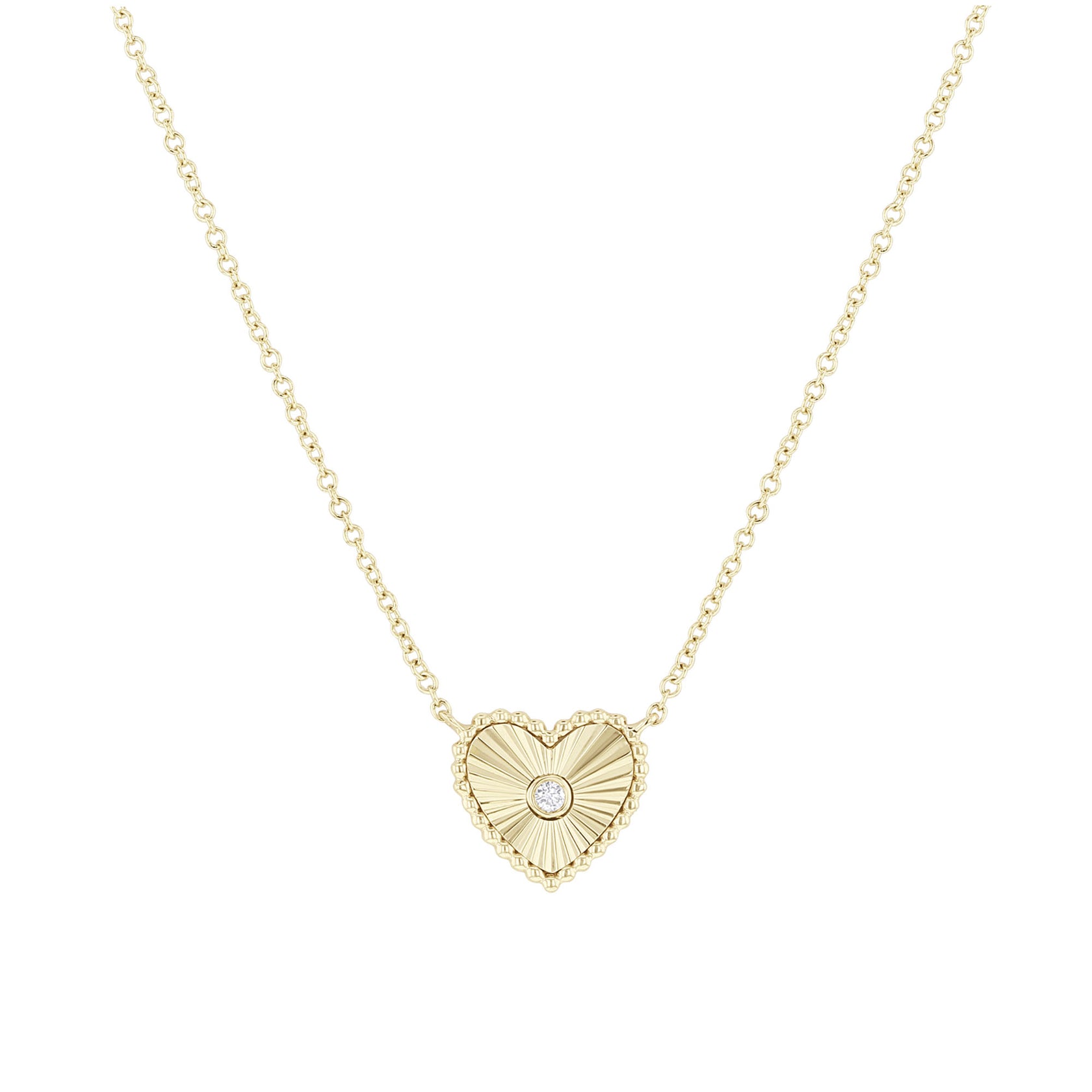 Frilled Heart Diamond Necklace – Steven Singer Jewelers
