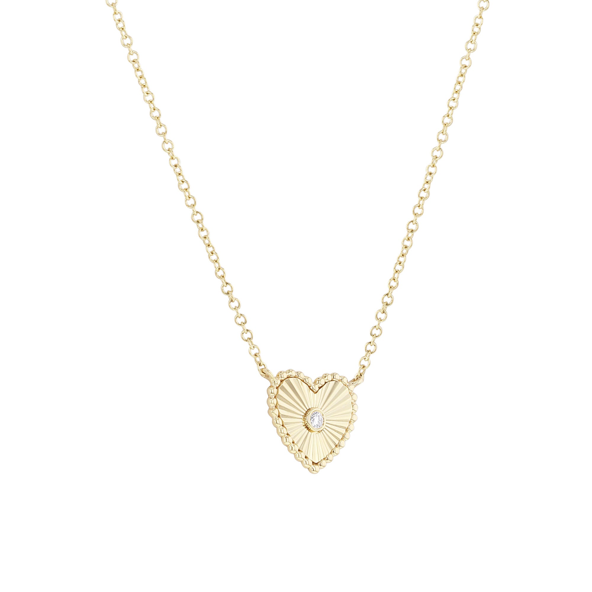 Frilled Heart Diamond Necklace – Steven Singer Jewelers