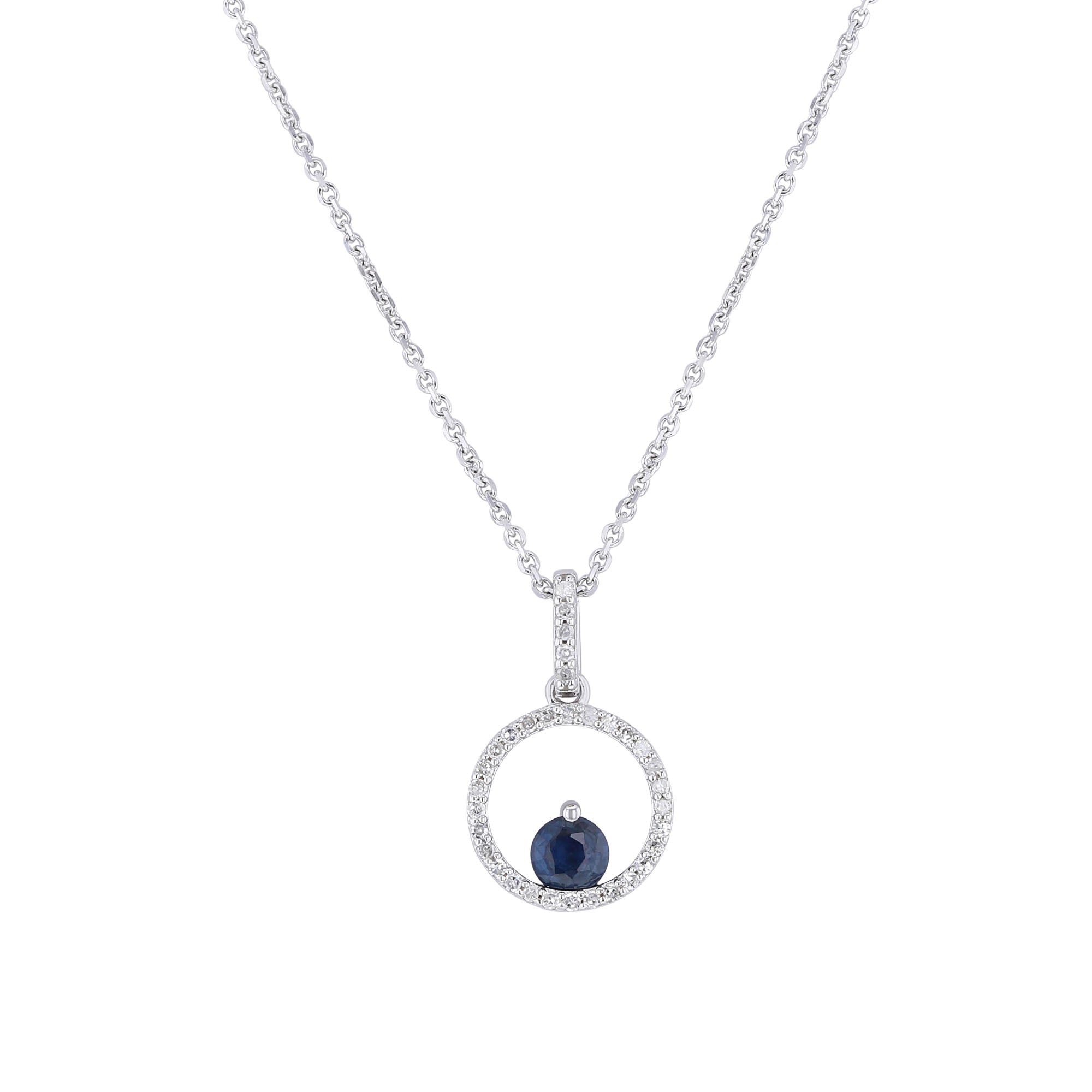 Silver Confetti Sapphire & Diamond Necklace – Steven Singer Jewelers