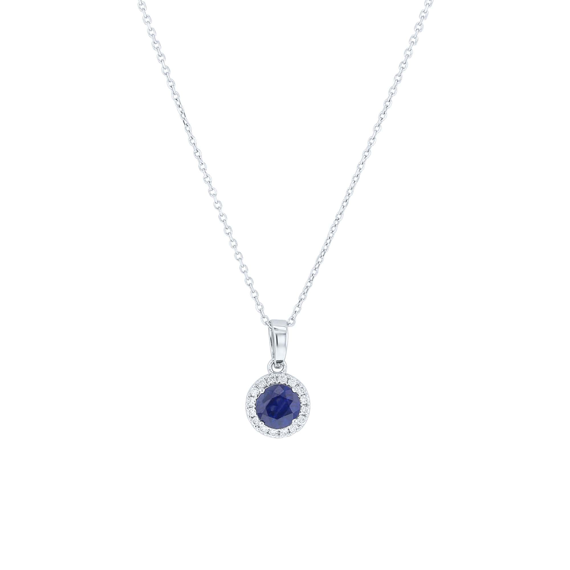 Sadie Sapphire & Diamond Necklace – Steven Singer Jewelers
