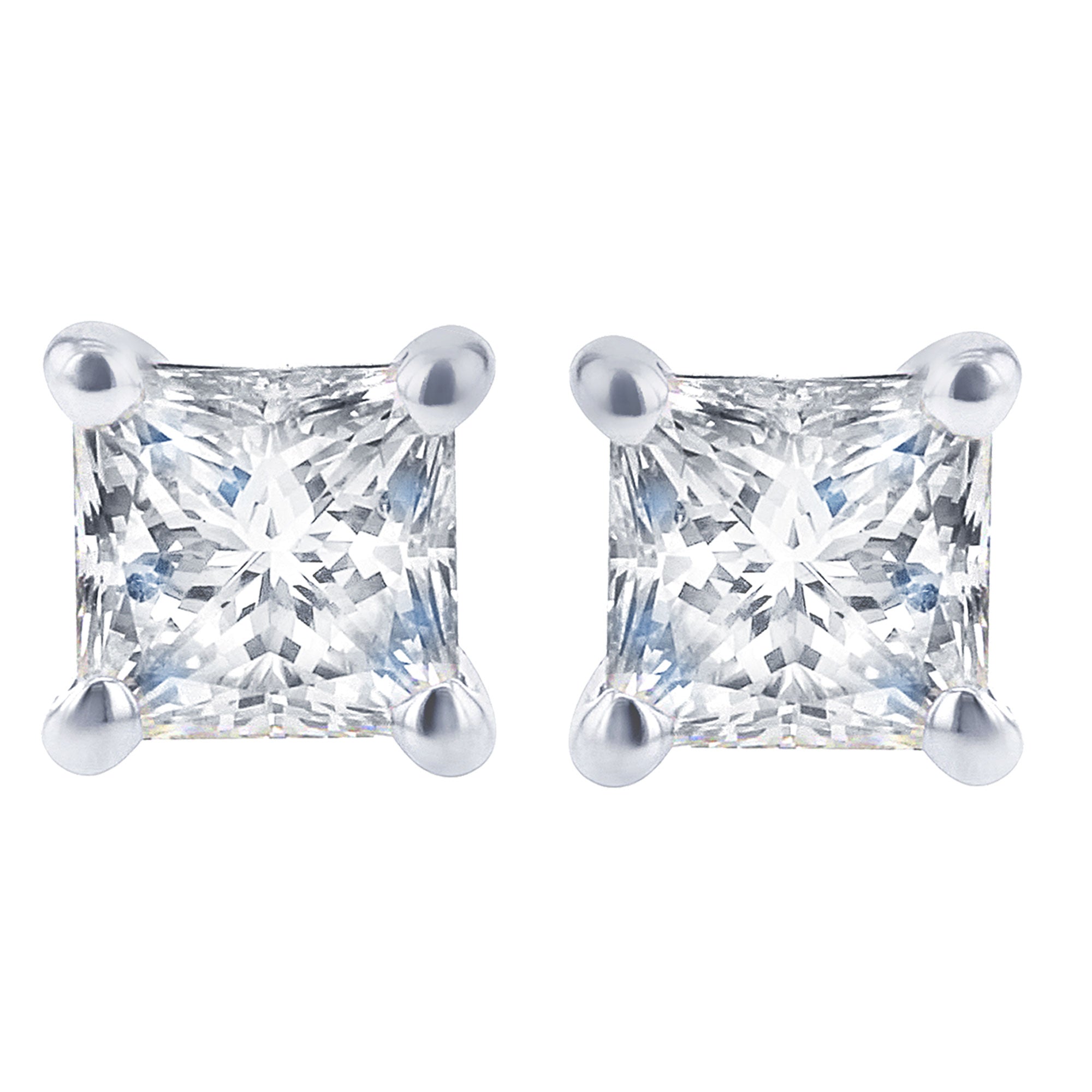 Princess Bella Diamond Stud Earrings 1 1/4ct – Steven Singer Jewelers