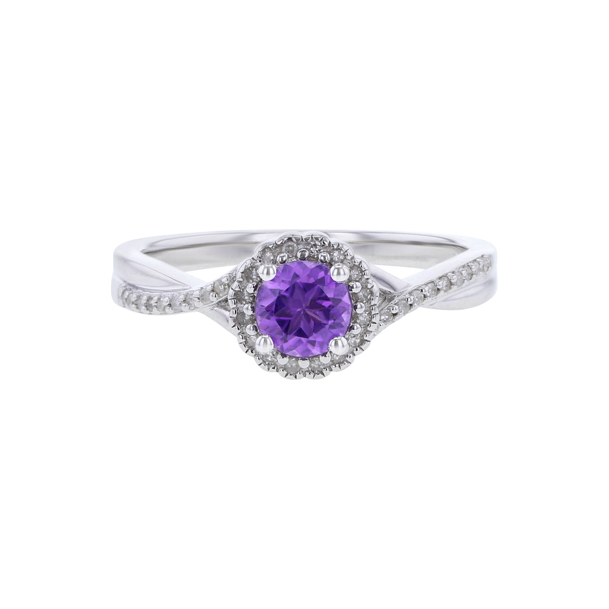 Silver Sweet Treat Amethyst & Diamond Ring – Steven Singer Jewelers