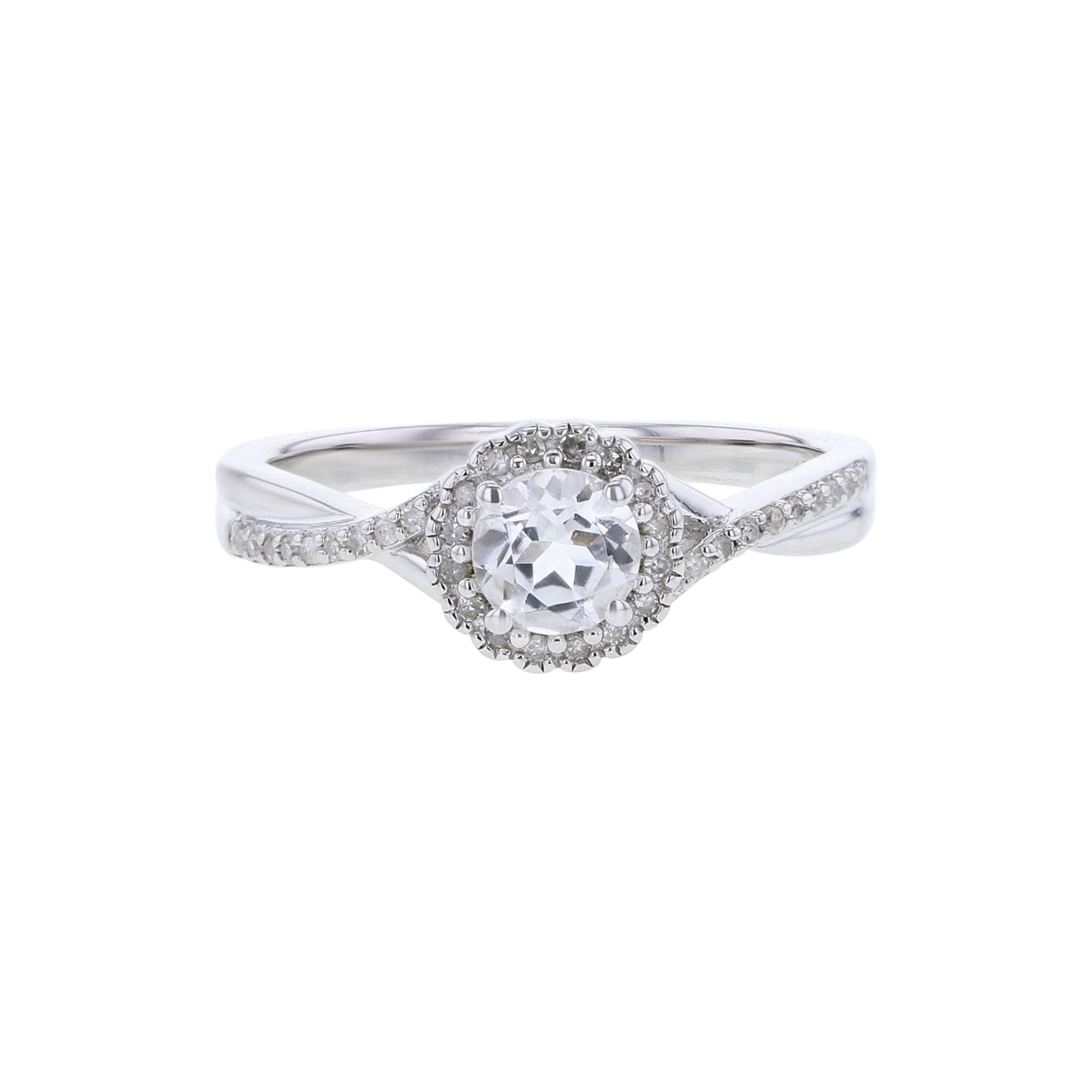 Silver Sweet Treat White Topaz & Diamond Ring – Steven Singer Jewelers