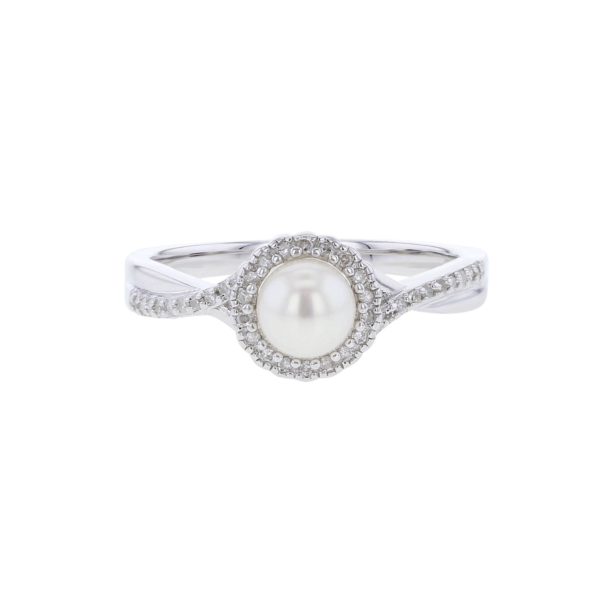 Silver Sweet Treat Pearl & Diamond Ring – Steven Singer Jewelers