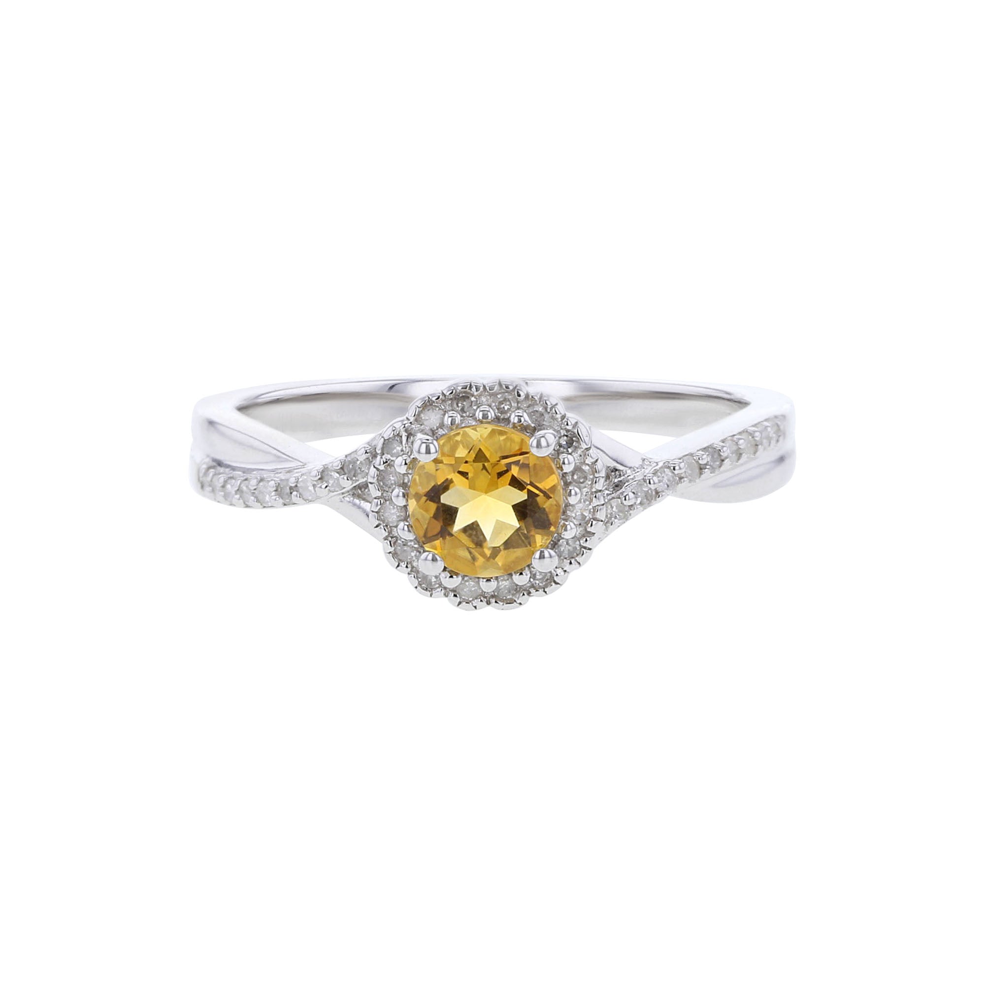 Silver Sweet Treat Citrine & Diamond Ring – Steven Singer Jewelers