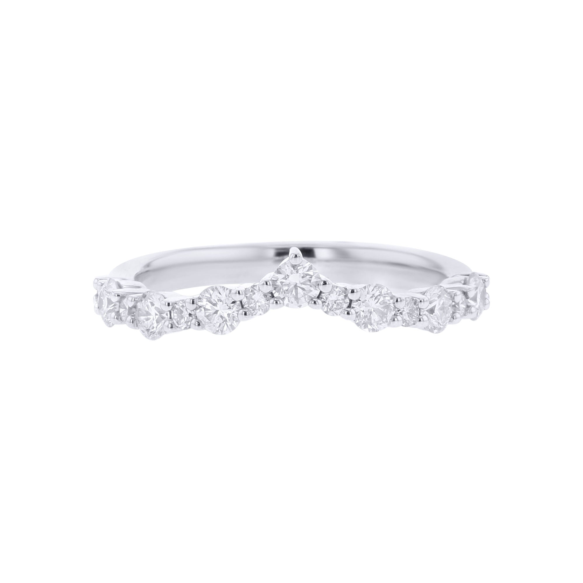 Royal Love Curved Diamond Ring – Steven Singer Jewelers