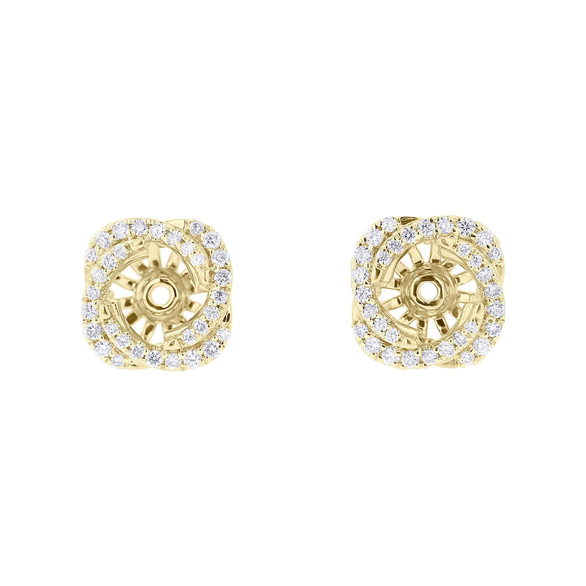 Divine Swirl Diamond Stud Jackets 3/8ct – Steven Singer Jewelers