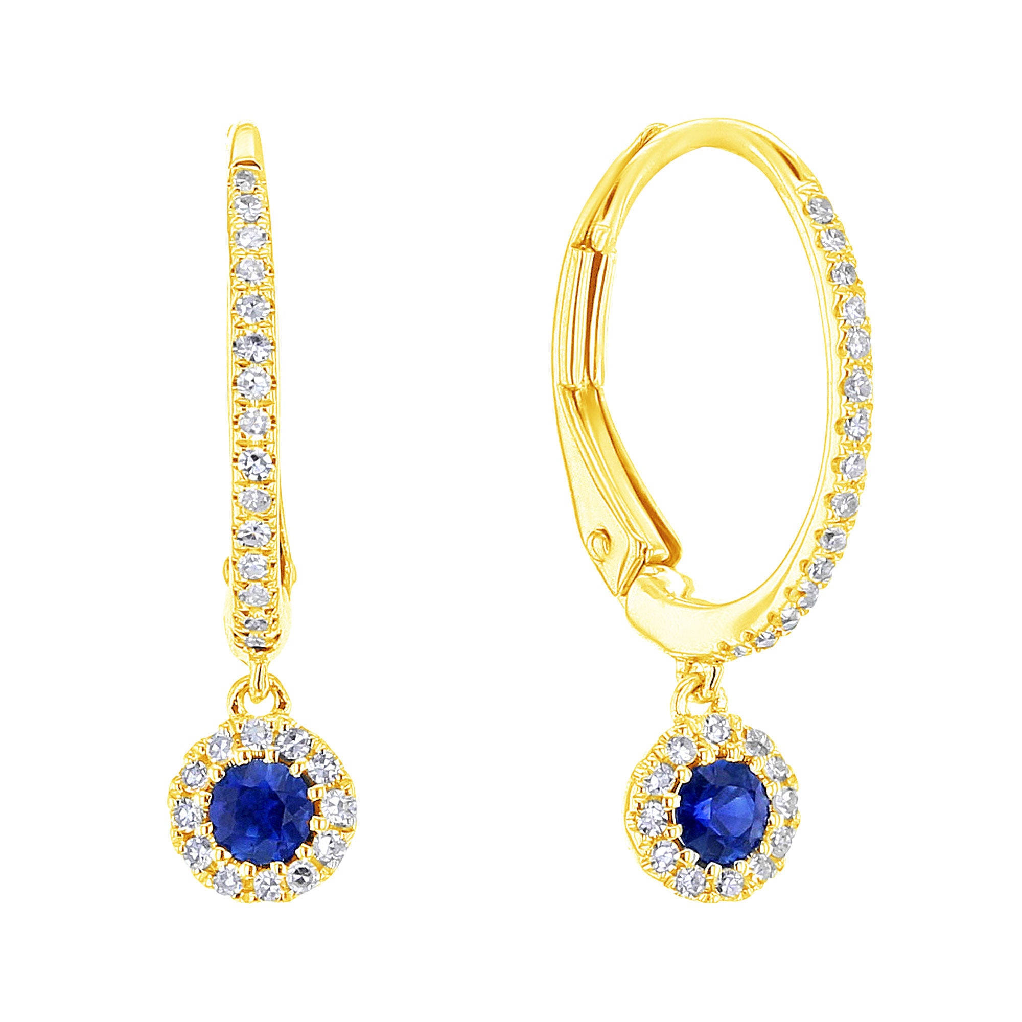 Simply Sapphire Diamond Earrings – Steven Singer Jewelers