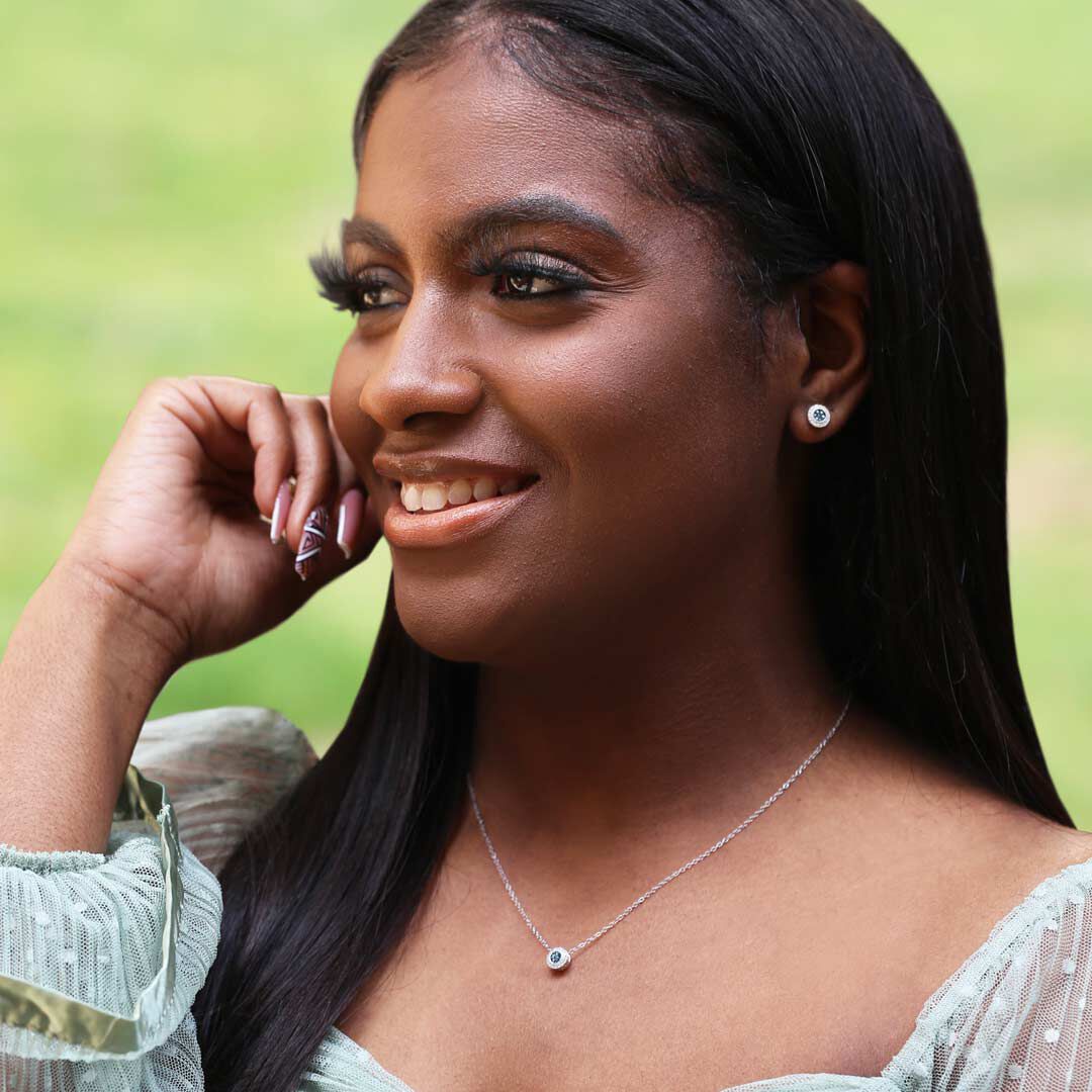 Blue Diamond Earrings | Steven Singer Jewelers