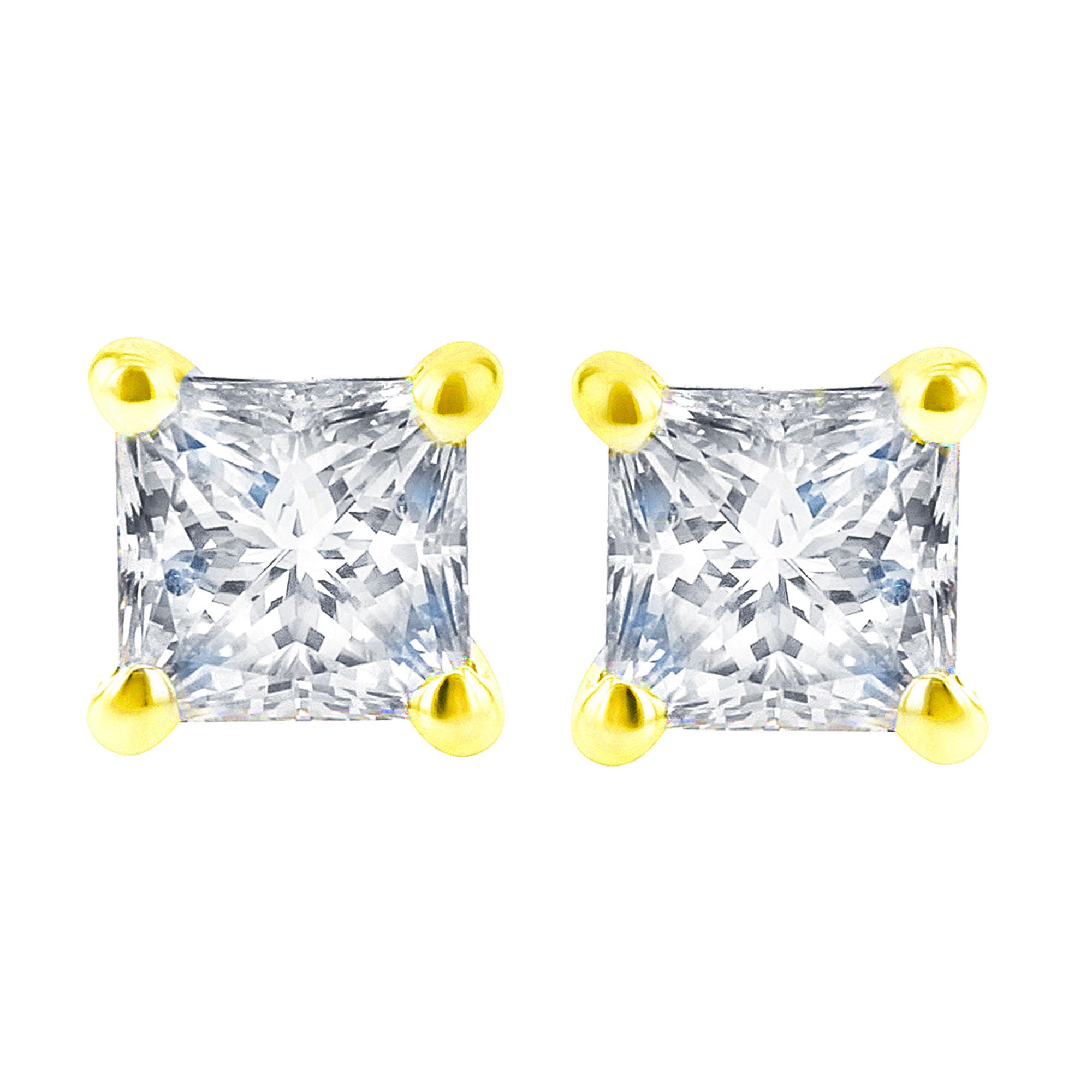 Princess Bella Diamond Stud Earrings 1/2ct – Steven Singer Jewelers