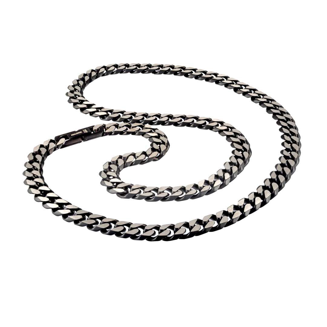 Bentayga Stainless Steel Black Ion Plated Curb Chain – Steven Singer ...