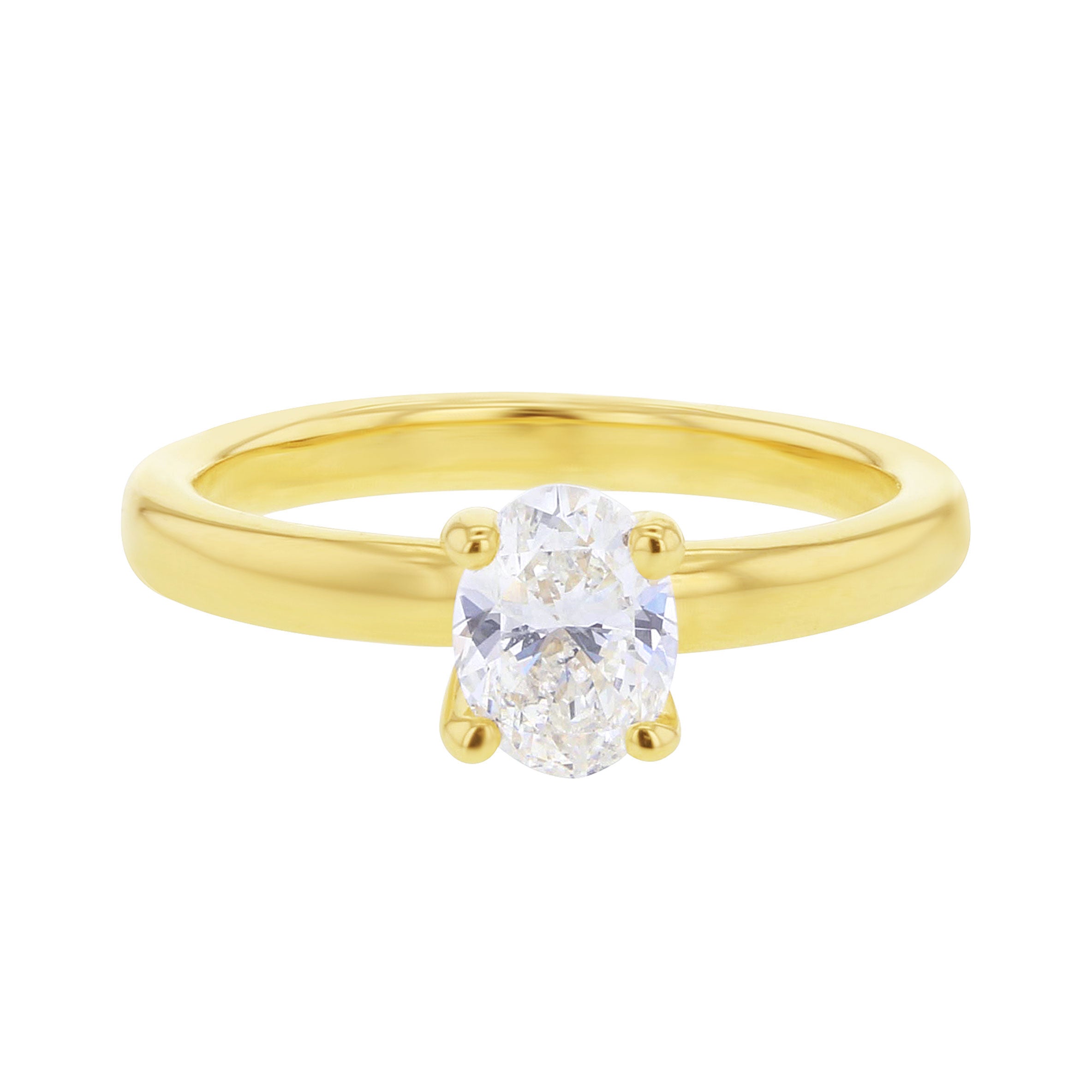 Kissing Swan Oval Ready for Love Certified Diamond Engagement Ring 3/4 ...