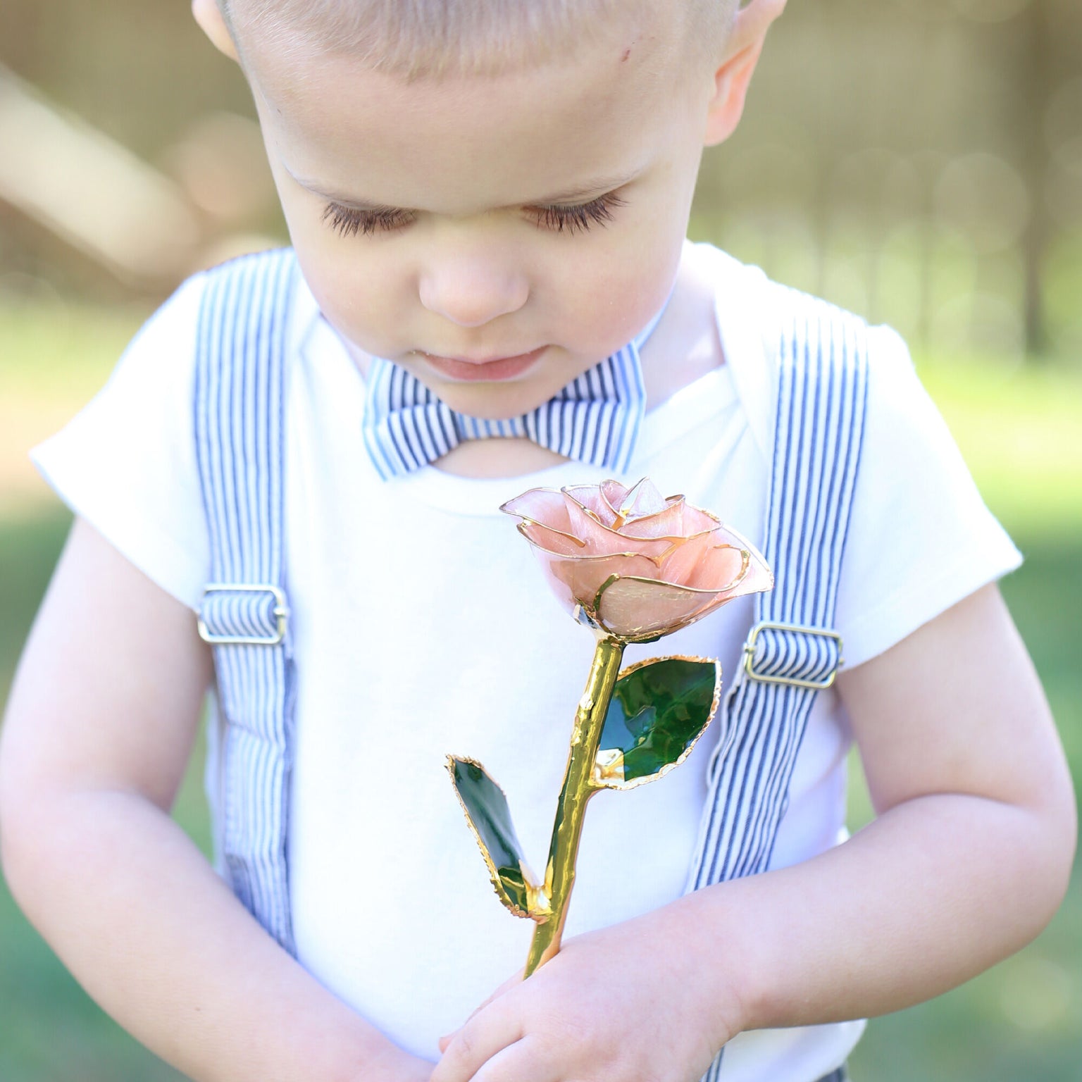 I Love You 24kt Gold Dipped Rose – Steven Singer Jewelers