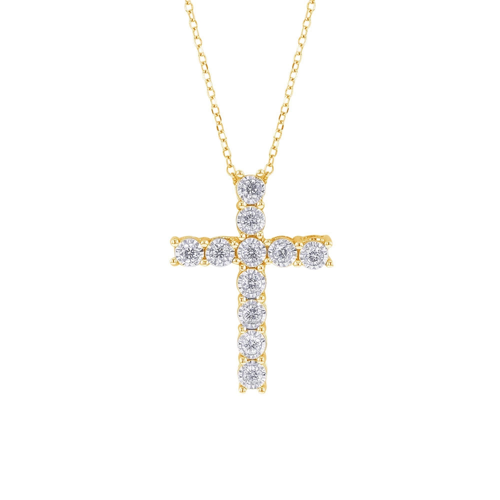 Mirage Diamond Cross Necklace 1/4ct – Steven Singer Jewelers