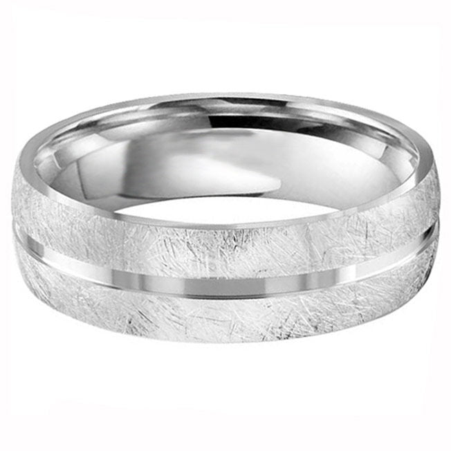 Diamond Brush Finish 6mm Wedding Ring – Steven Singer Jewelers