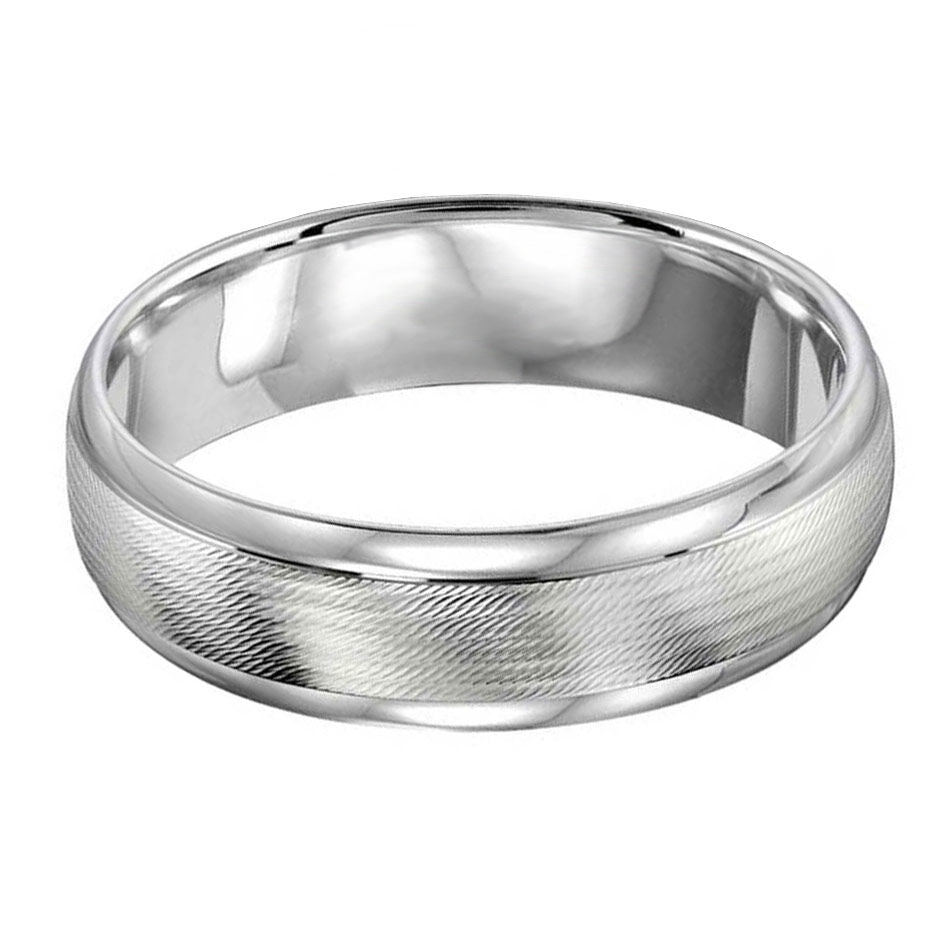 Ridged Finish 6mm Wedding Ring – Steven Singer Jewelers
